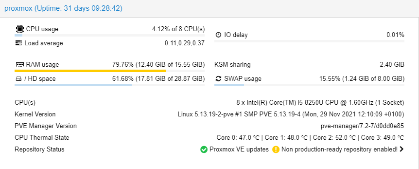 Adding Real-Time CPU Temperature to Proxmox Dashboard Summary – Jason Hua